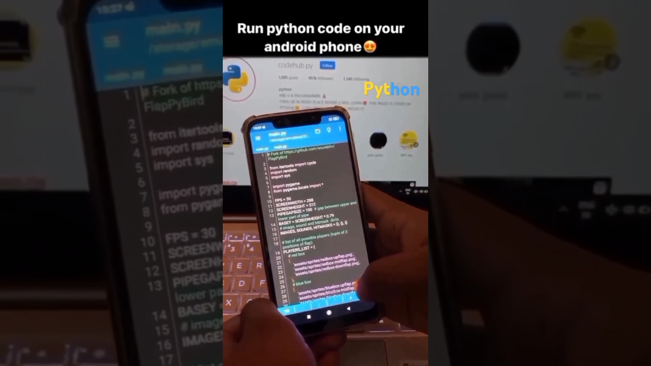 Run Python 3 code on your phone 😄|Pydroid 3 app for python 3 🚀 #pythonprogramminglovers4923