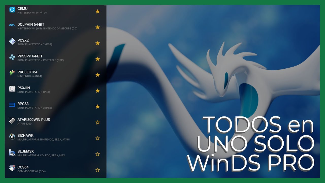 TODOS los emuladores en UNO | WinDS Pro