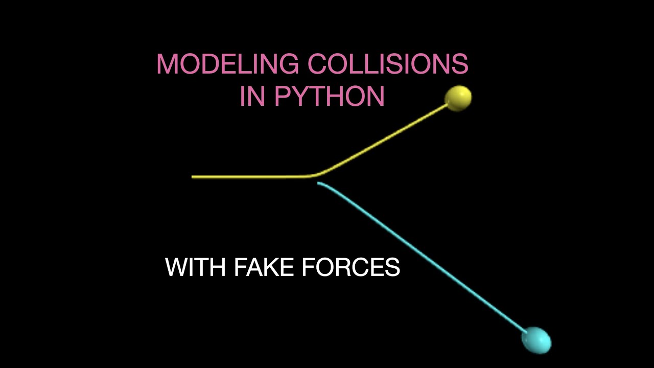 Modeling 2D Collisions in Python with Fake Forces