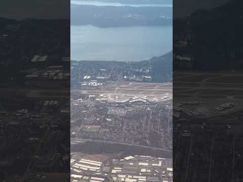 Flying Over Seattle International Airport (SEA) #shorts