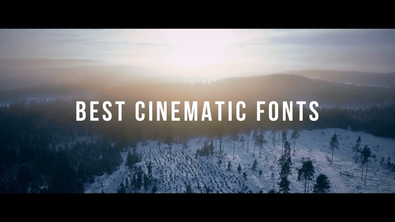 Best FREE Cinematic Fonts for Videos | PART 1