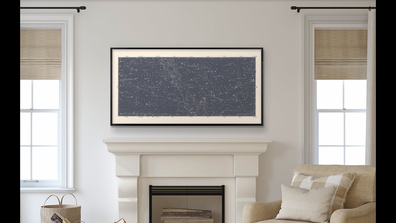Constellation Star Map Print close-up