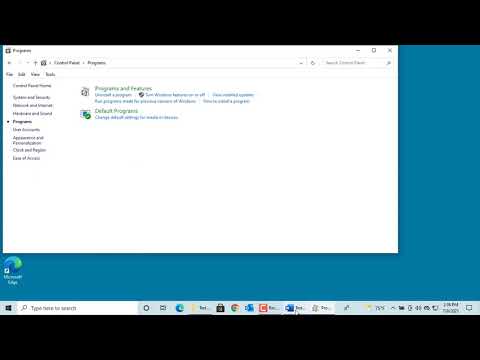 How to Turn Windows features on or off