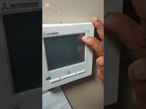 How to Reset Touch Screen Central Remote Controller Mitsubishi heavy industry VRF Air Conditioner