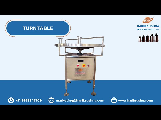 Turntable Machine - Automatic Turntable Machine Manufacturer from Ahmedabad