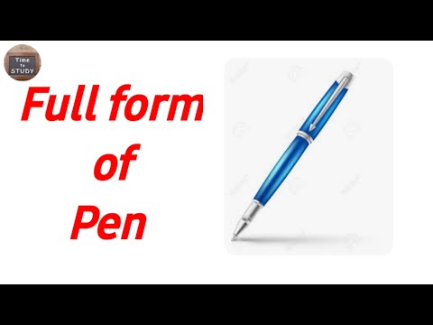 What is the full Form of Pen ✒?pen ki full form kya hai॥