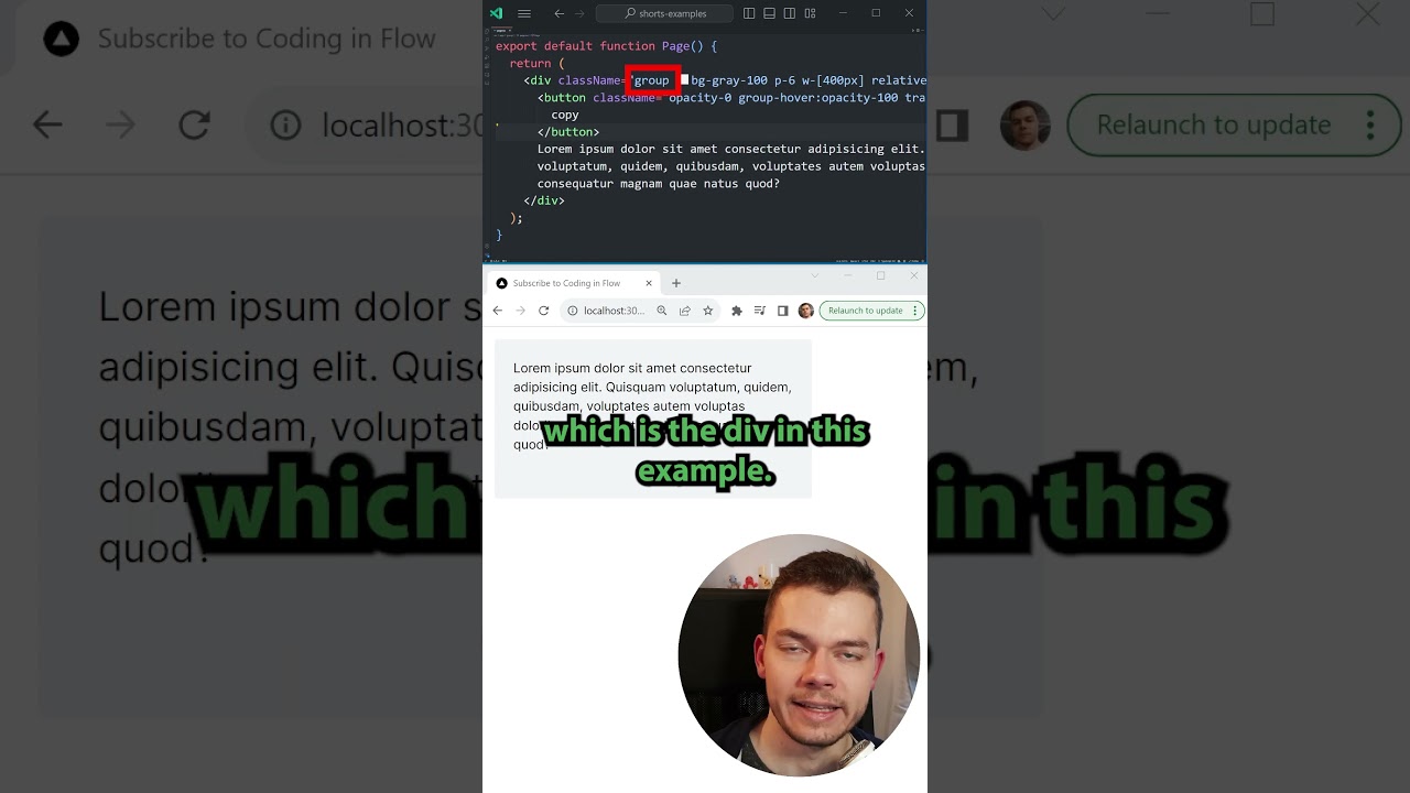 How to Use the Group Class in TailwindCSS 🔥 #tailwindcss #webdevelopment #reactjs #webdev