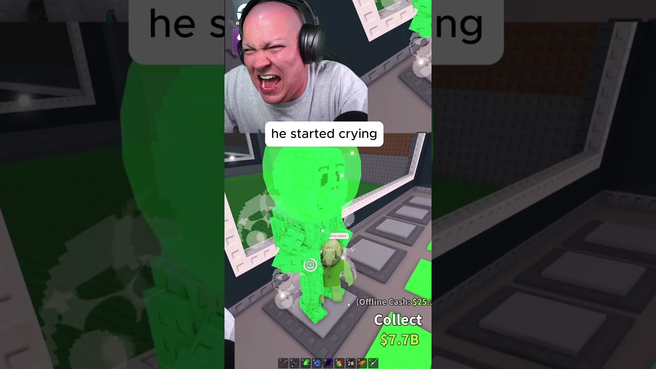 he started crying 💀