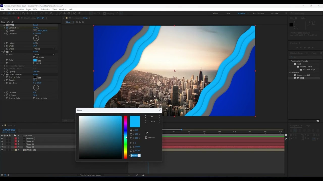 Create a Modern and Clean Slideshow in After Effects Tutorial