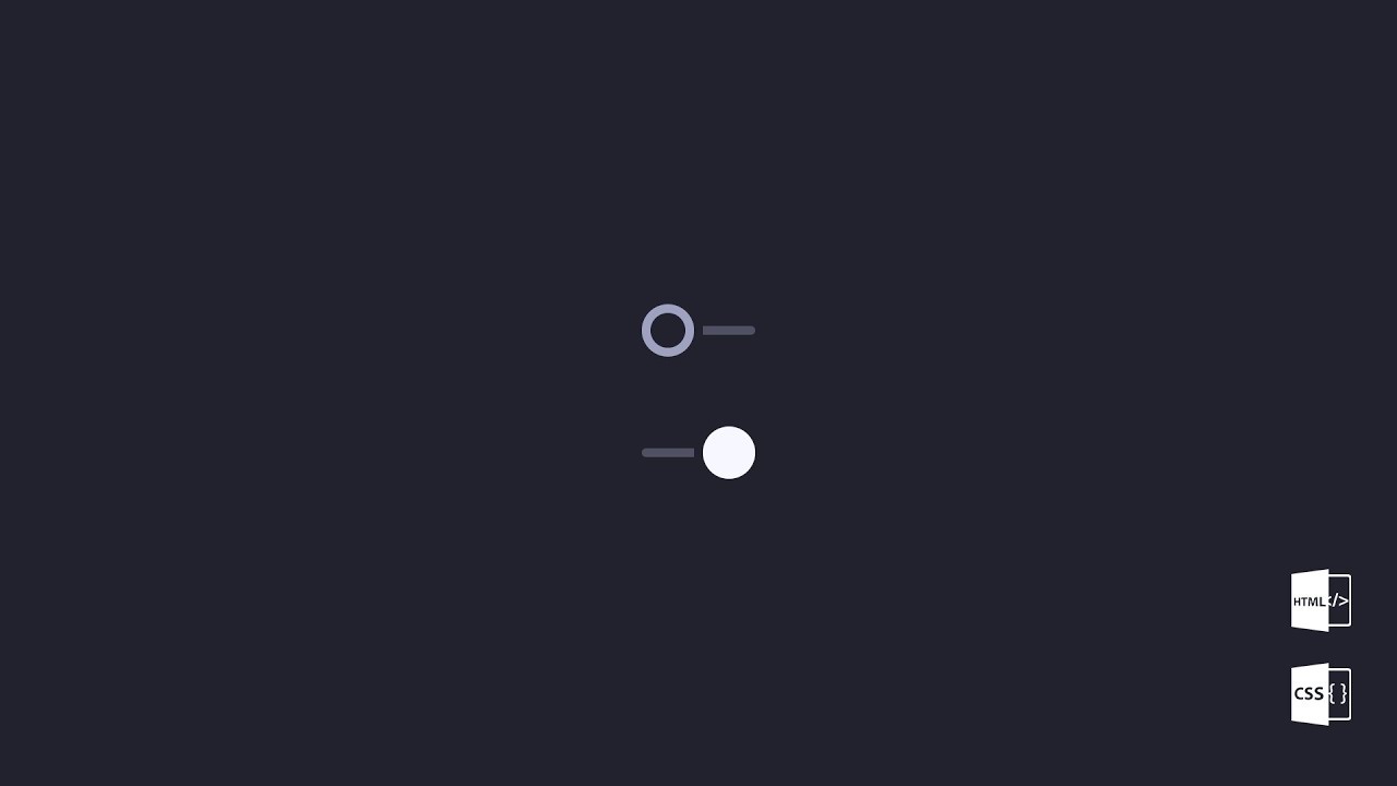 Simple CSS Toggle Switch