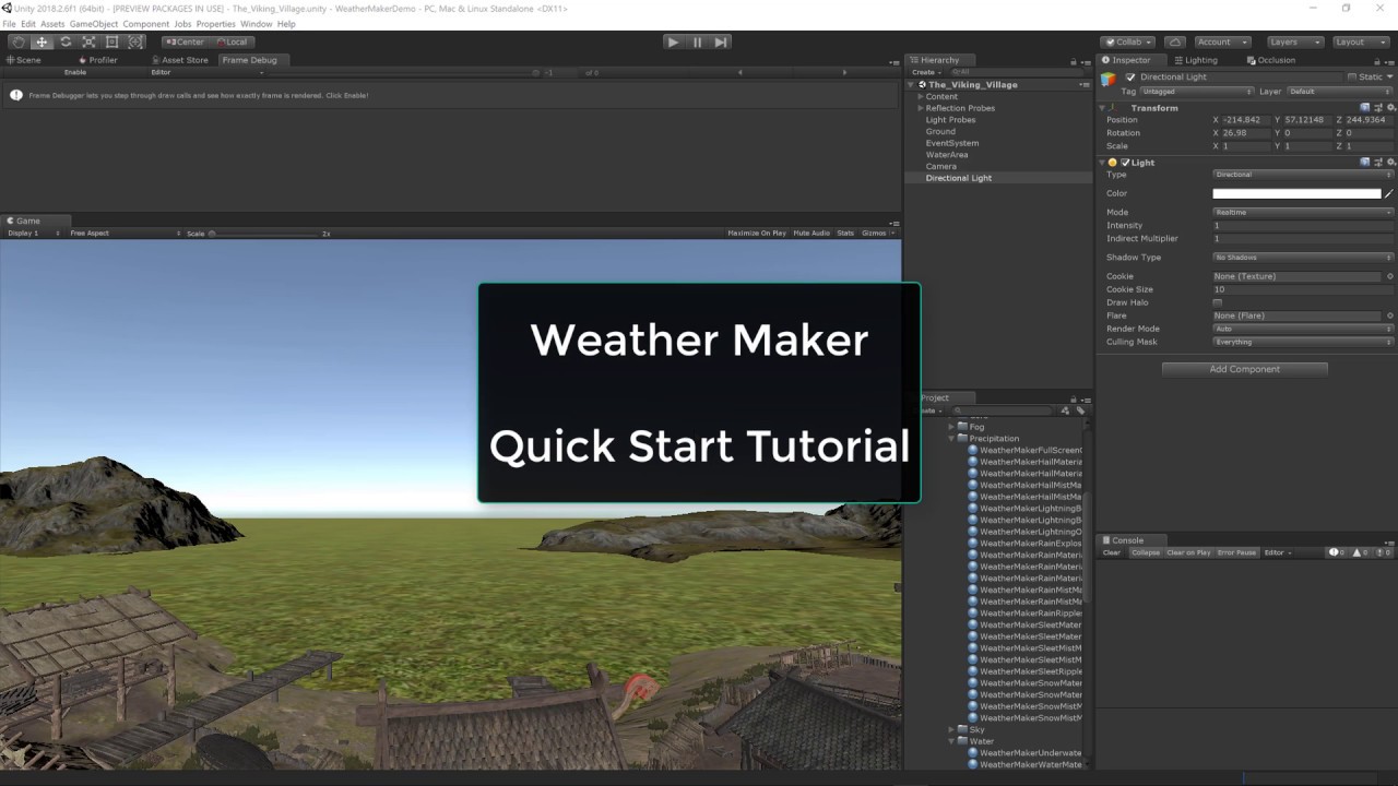 Weather Maker - Quick Start Guide