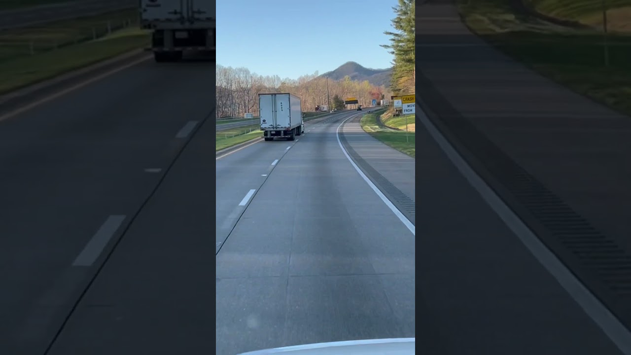 I 77 Virginia mountains in the background