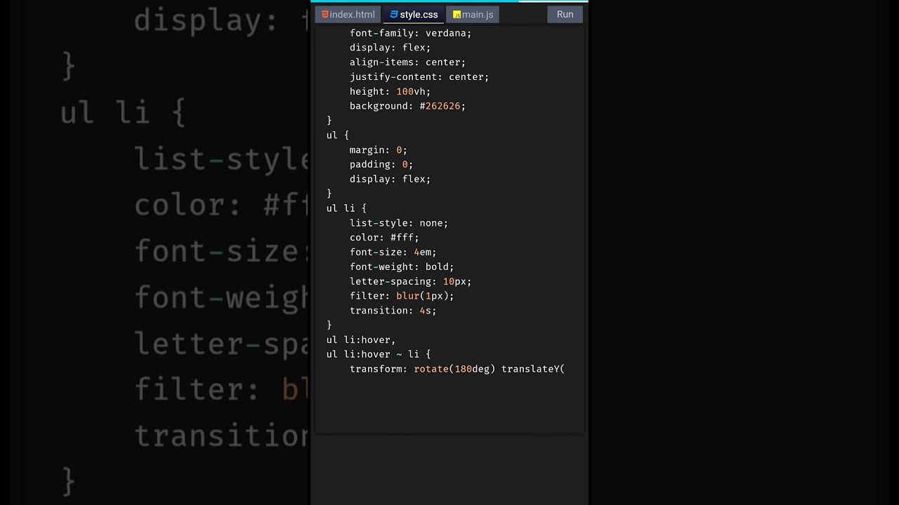 Create Text Hover Effect 💀 | CSS Animation | css tutorials #shorts #javascript #developer #coding