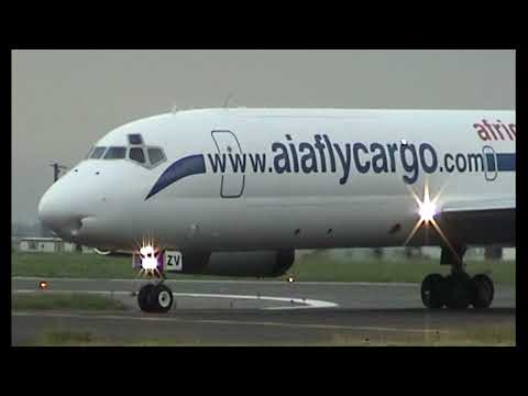 DOUGLAS DC-8-62 African International  arrival Ostend Airport