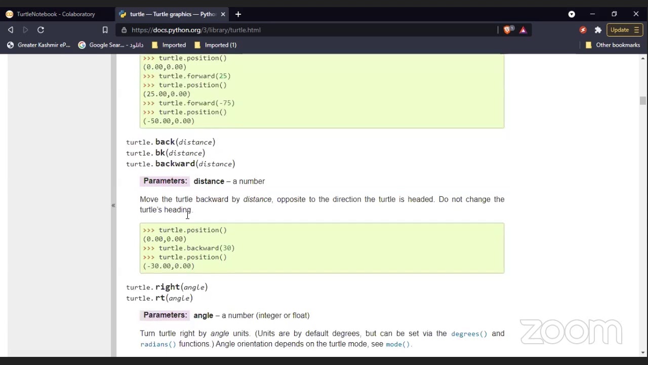 Using Python Turtle on Google Colabs
