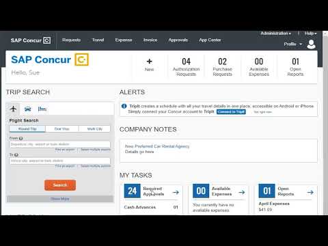 Reviewing and Approving an Expense Report in Concur