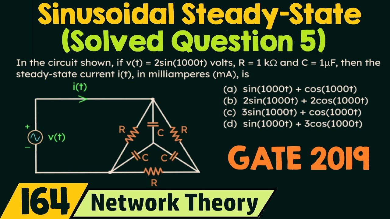 Sinusoidal Steady-State (Solved Question 5)