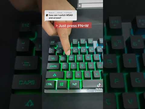 Here's how to switch ARROW Keys Input with WASD Keys Input!