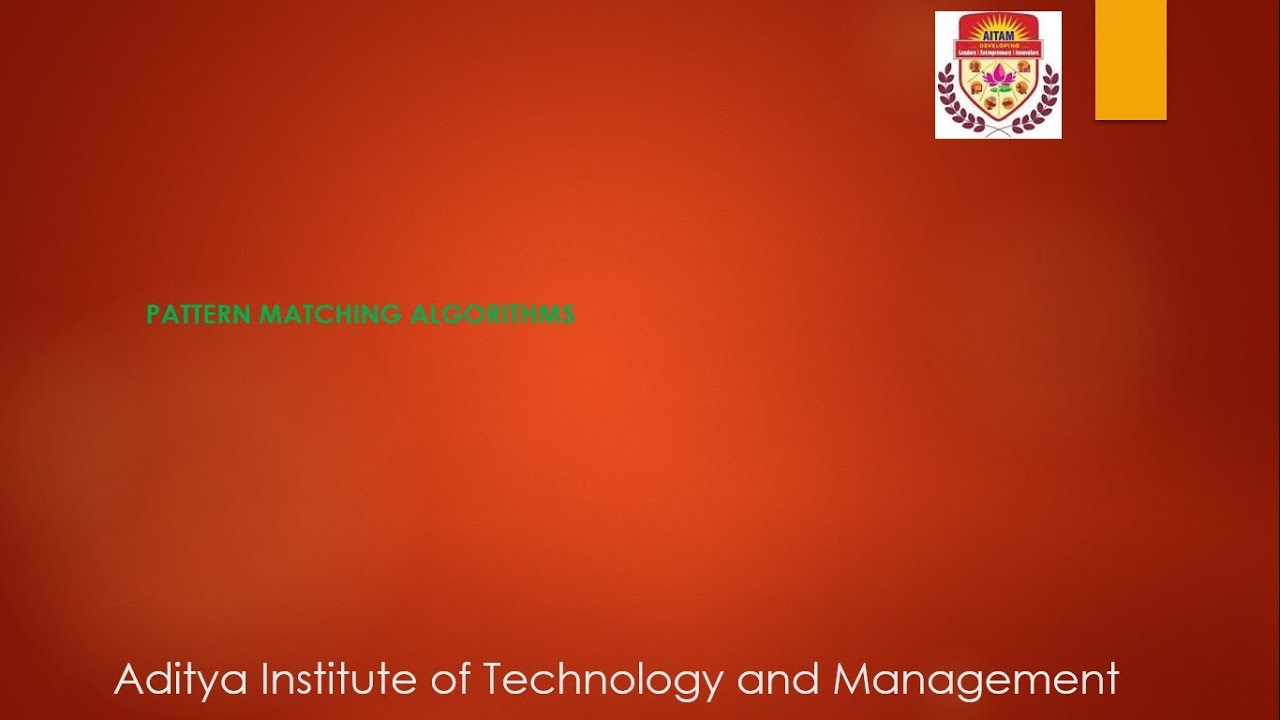 Pattern Matching Algorithms