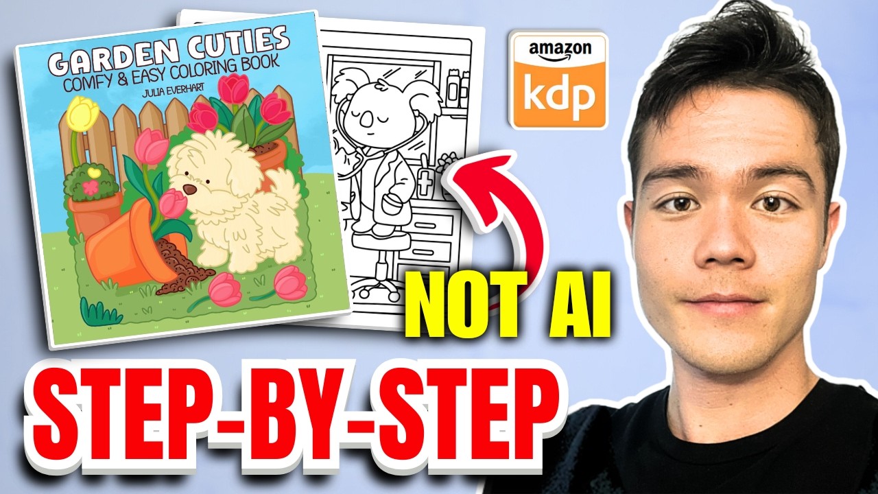 How to Create a Coloring Book WITHOUT AI for Amazon KDP (Step-By-Step)