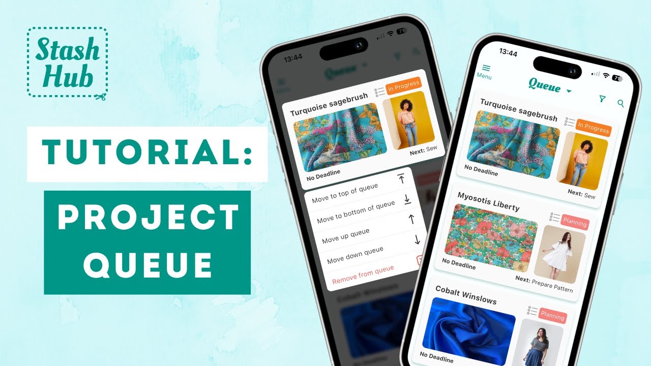 Tutorial: Plan sewing projects with Stash Hub Project Queue