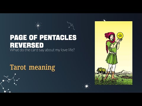 Page of Pentacles reversed💡my love life?💡Tarot meaning