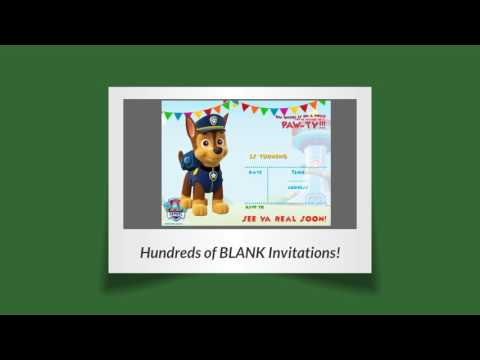 Free printable party invitation templates