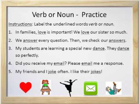 Action Verbs and Linking Verbs - Video and Worksheet