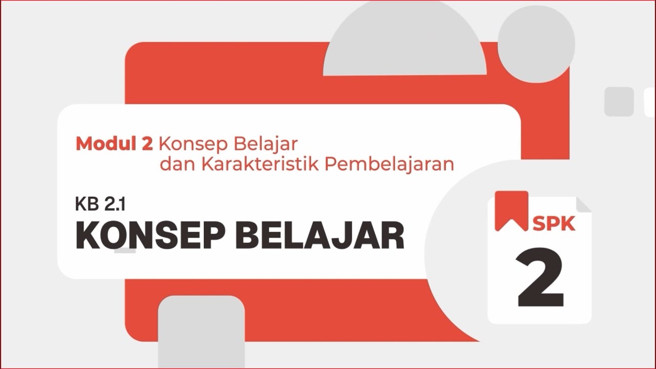 Modul 2 KB 1 - Konsep Belajar