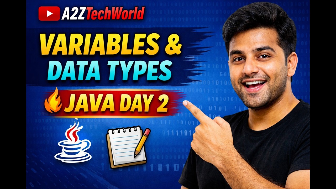 Java Variables & Data Types | Day 2 Java Tutorial