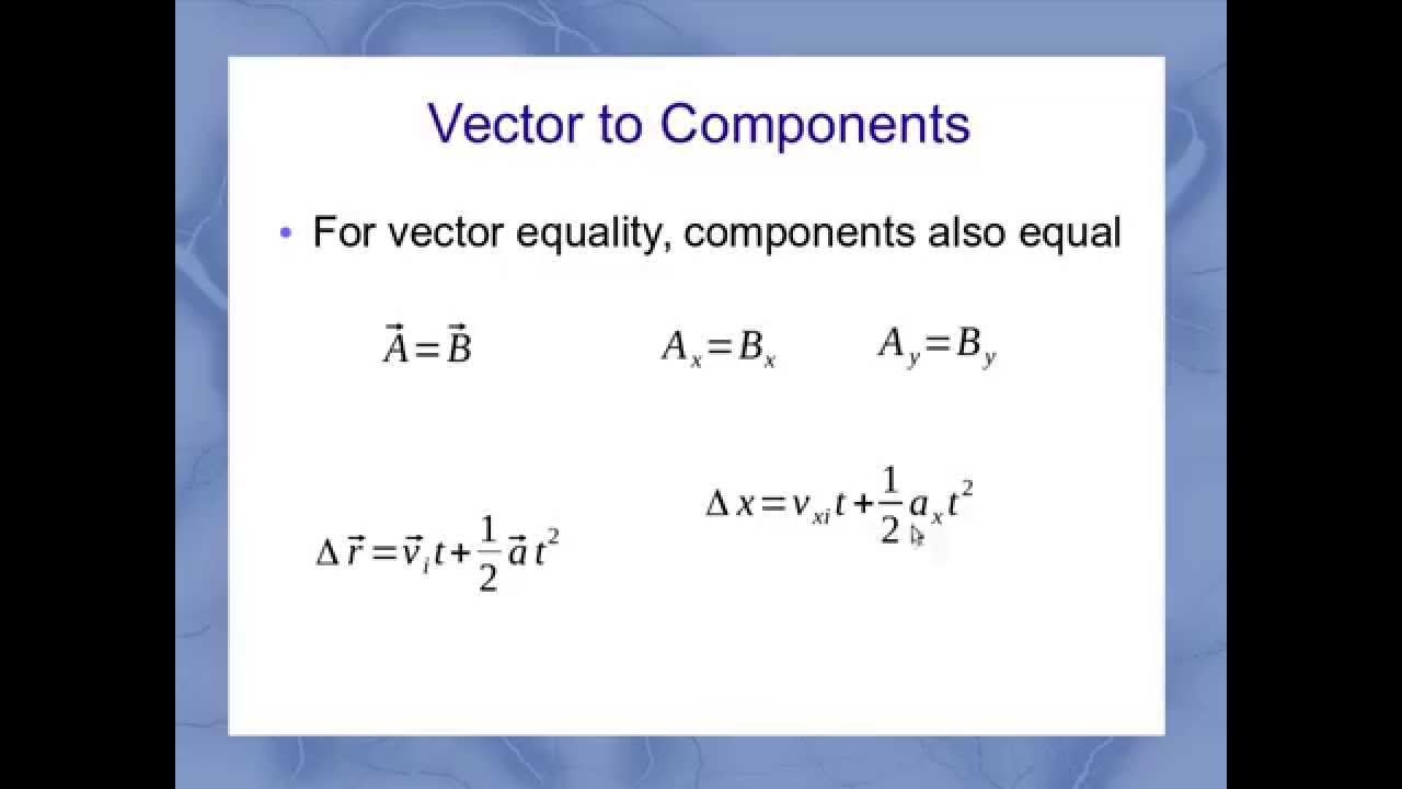 Constant Acceleration in 2D