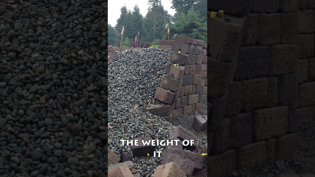 Don’t forget these 2 things for your retaining wall! #olmlandscape