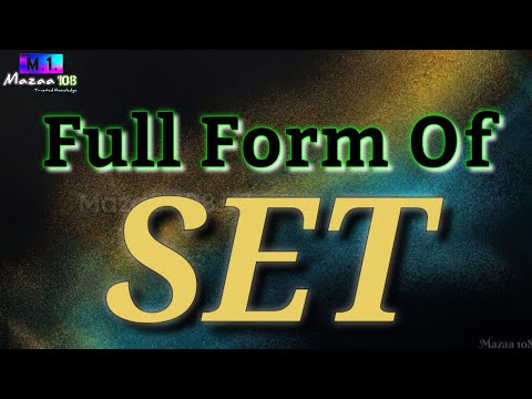 Full Form of SET | SET full form | SET means | SET Stands for | SET का फुल फॉर्म | What is SET | #M1