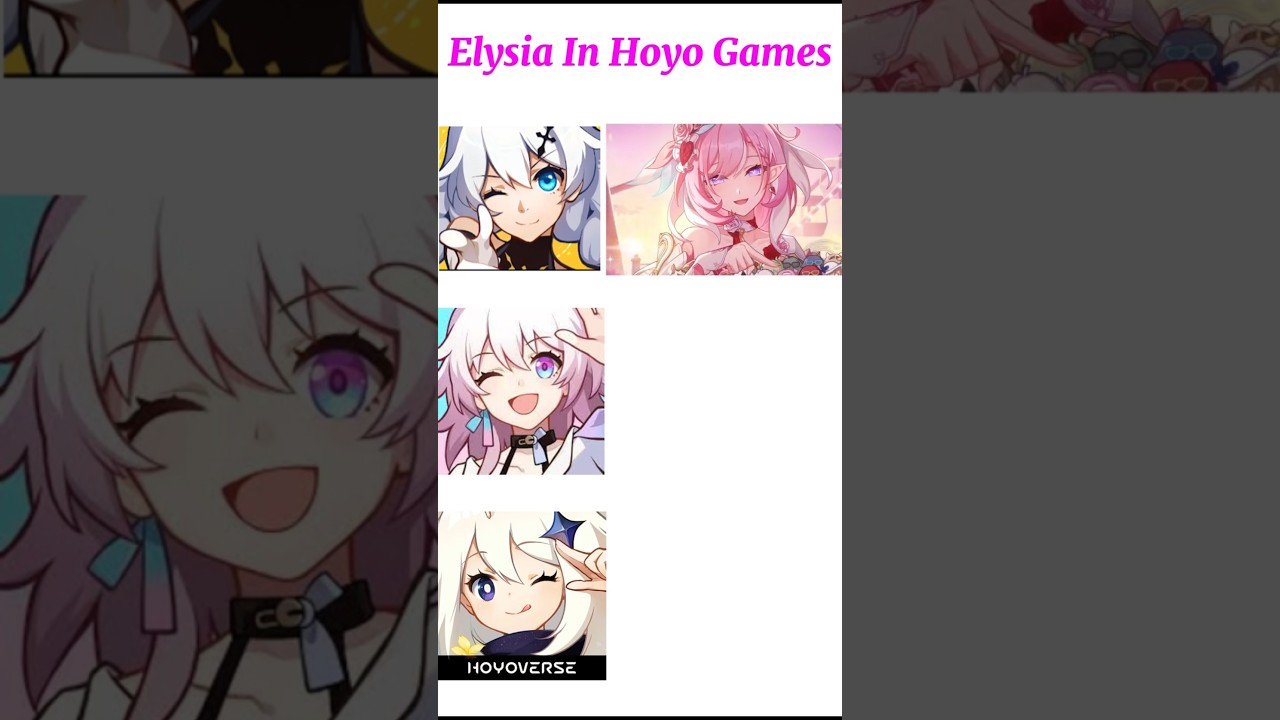 Finally We've Completed Elysia Trio🩷 #genshinimpact #honkaistarrail #honkaiimpact3rd #memes