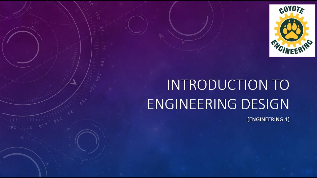 Year 1 - Introduction to Engineering Design