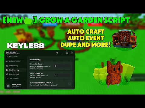 [NEW🍏] GROW A GARDEN SCRIPT - AUTO CRAFT, GET SUGAR APPLE, AUTO EVENT, DUPE AND MORE *NO KEY*