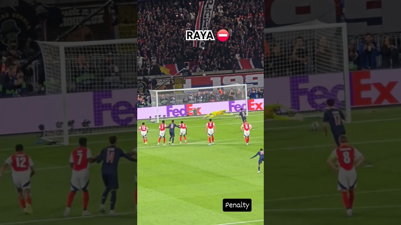 David Raya saves ANOTHER penalty in the #UCL ⛔ #afc #arsenal