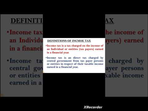 income tax : meaning, definition, characteristics #incometax #incometaxact #incometaxtutorial #bba