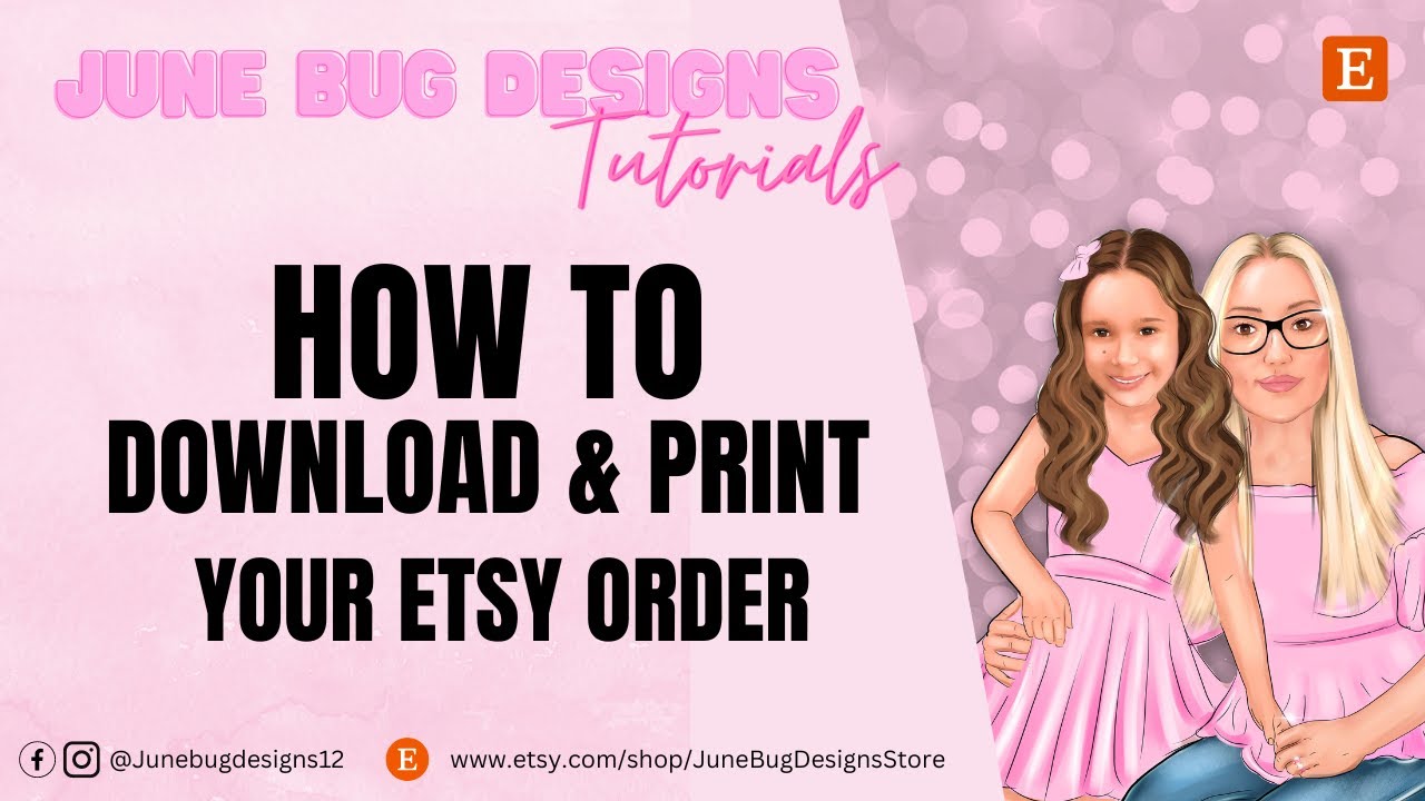 How To Download & Print Your Etsy Orders | Mini Tutorial | DIY Digital Designs | EASY