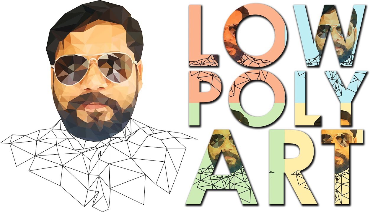 Low Poly Art Design | Illustrator Tutorial