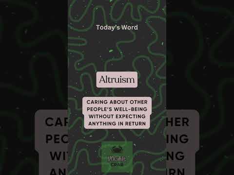 DYK What's The Meaning Of Altruism?