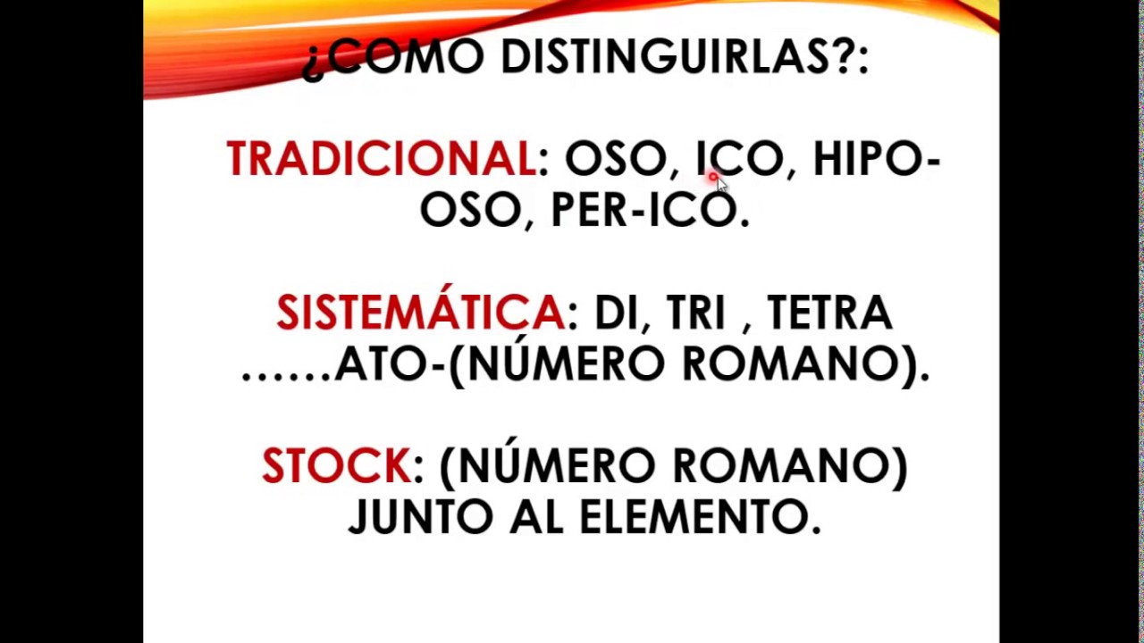 QUIMICA PRIMERO MEDIO: QUIMICA INORGANICA II