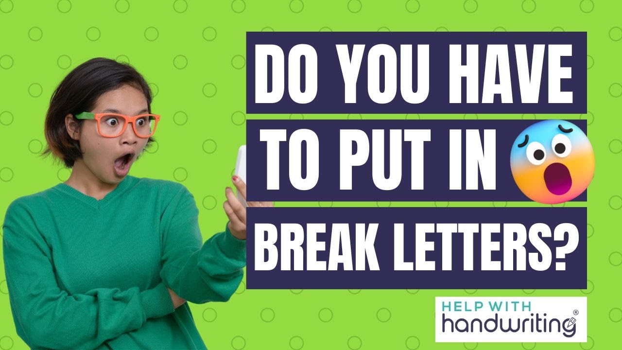 Tuesday Tutorials - Help With Handwriting