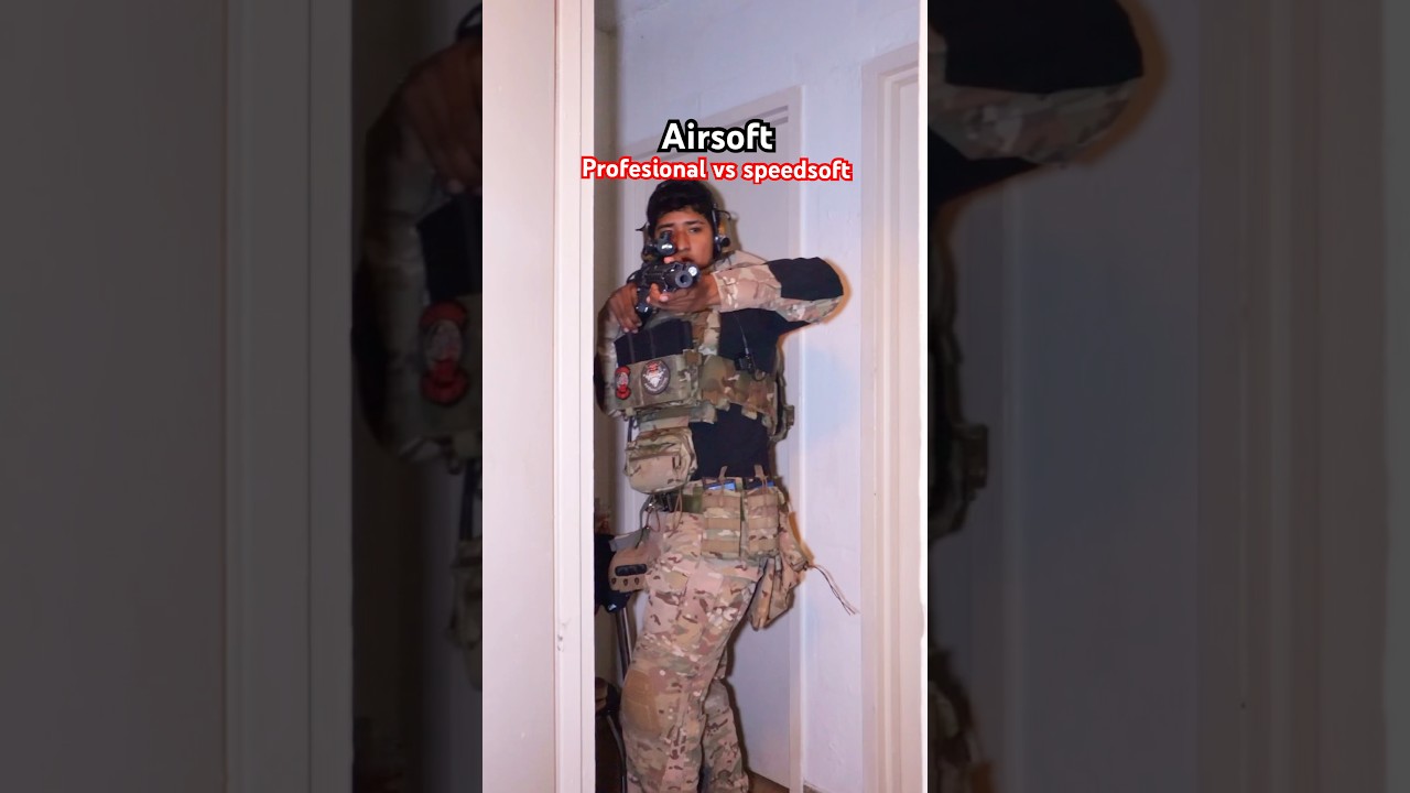 Airsoft- pro VS speedsoft #military #airsoftgun #airsoftsociety