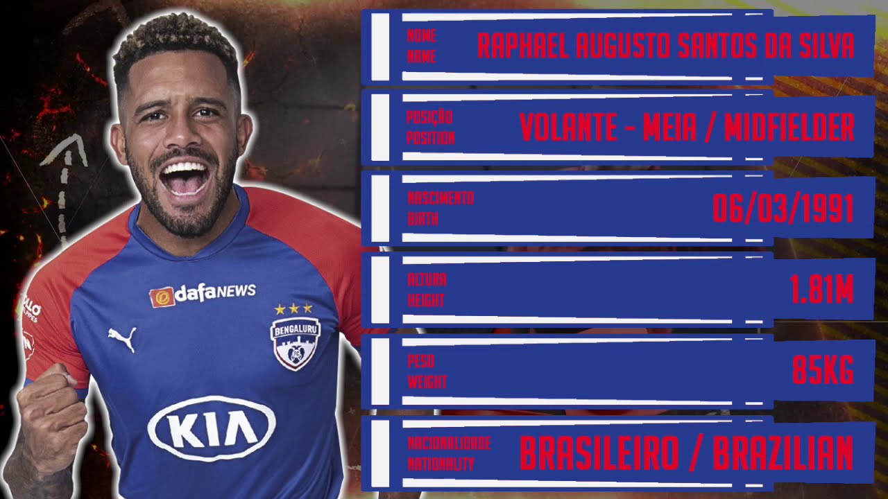 ⚽ RAPHAEL AUGUSTO (1991) - VOLANTE / MEIA - Raphael Augusto Santos da Silva