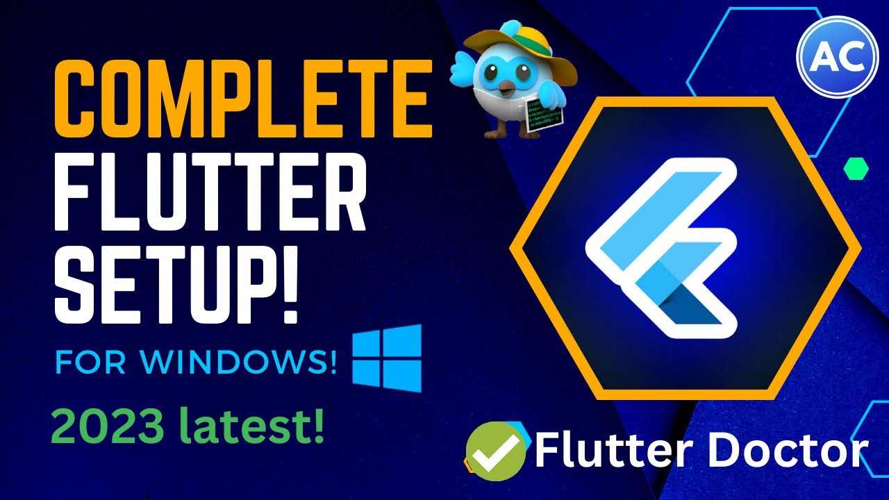 How to setup Flutter on Windows & Flutter Doctor | Flutter on Windows | Latest 2023 | Abhicoder