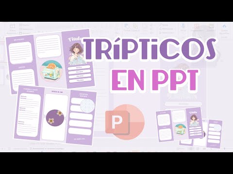COMO HACER UN TRIPTICO EN POWERPOINT | FACIL + PLANTILLAS | Видео