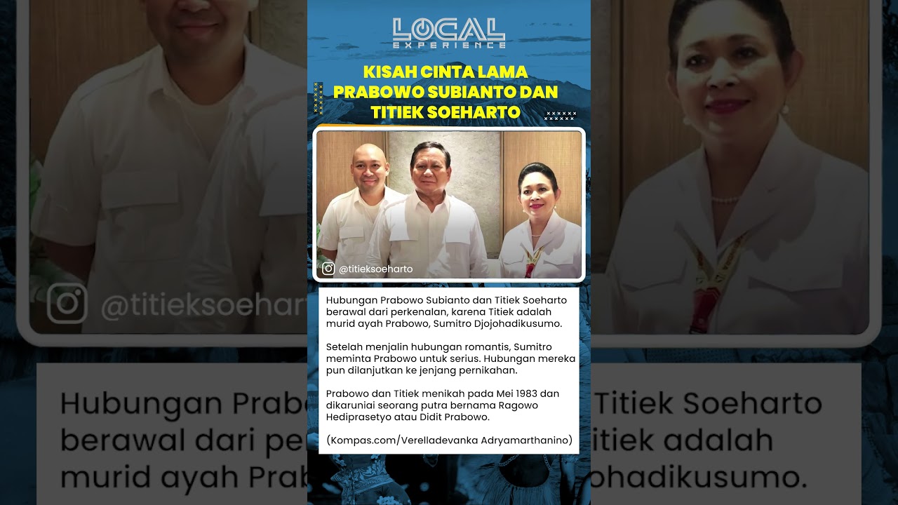 Kisah Cinta Lama Prabowo Subianto dan Titiek Soeharto dari Perkenalan hingga Dikaruniai Anak ...