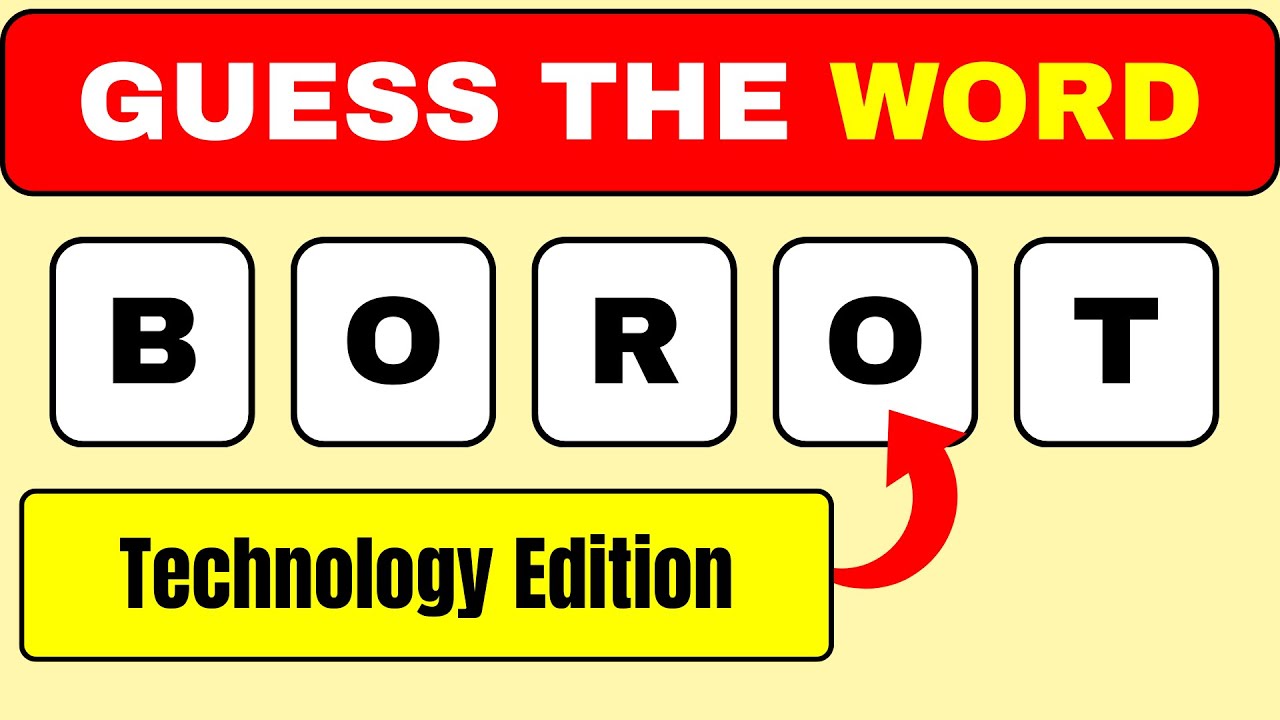 Guess The WORD | Scramble Word Challenge Round 18 By Mindful Mosaic 2.0 | Technology Edition