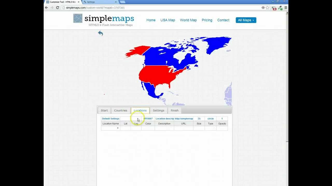 Make an Interactive HTML5 World map in 60 seconds